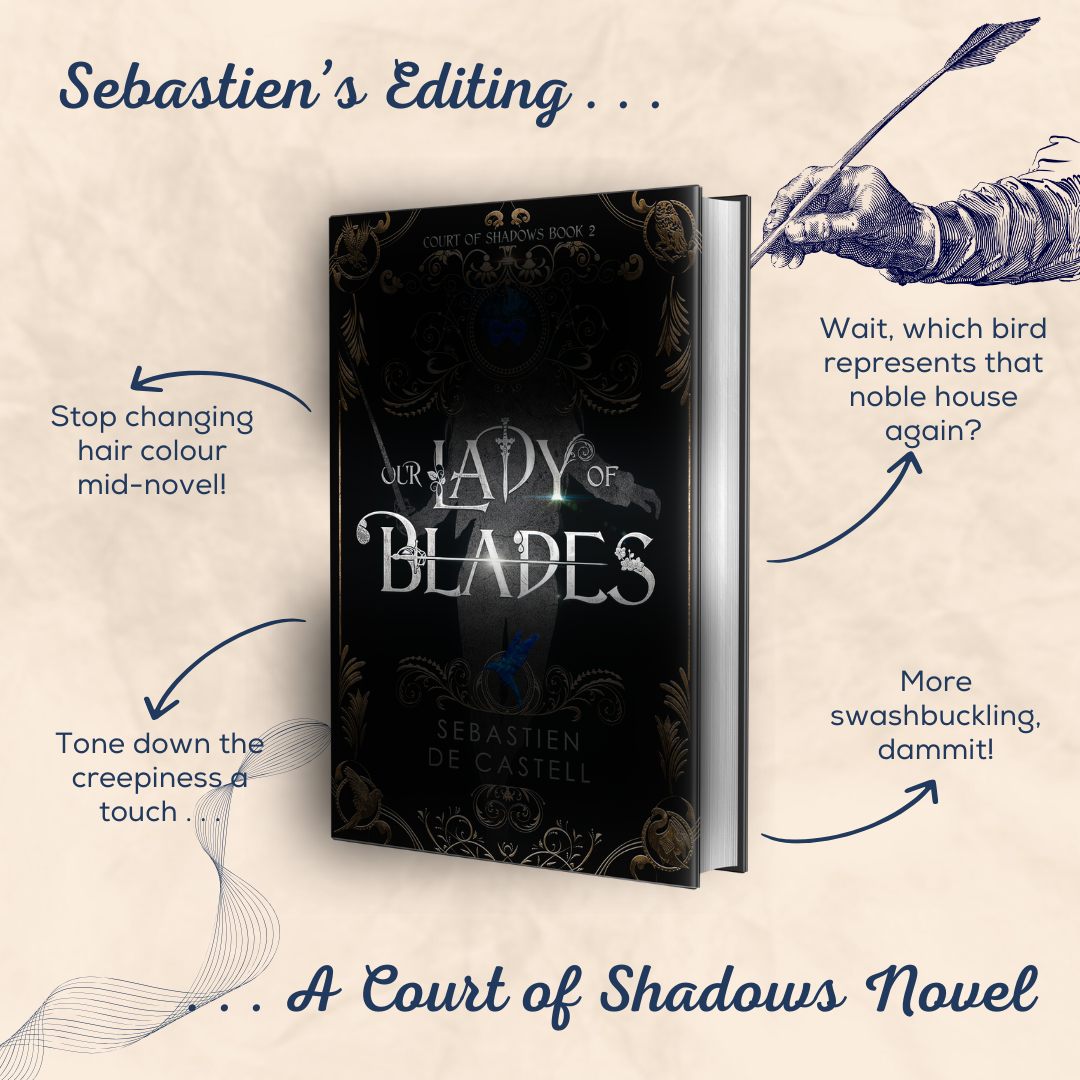 Editing Our Lady of Blades | Sebastien de Castell